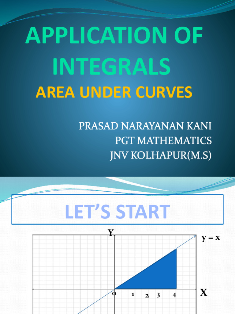 8 Applications of Integrals 1 AREA UNDER CURVES - PPT 1 | PDF