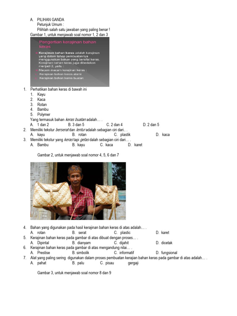 Soal AKM PRAKARYA 9 Semester Ganjil Tahun 2023 | PDF