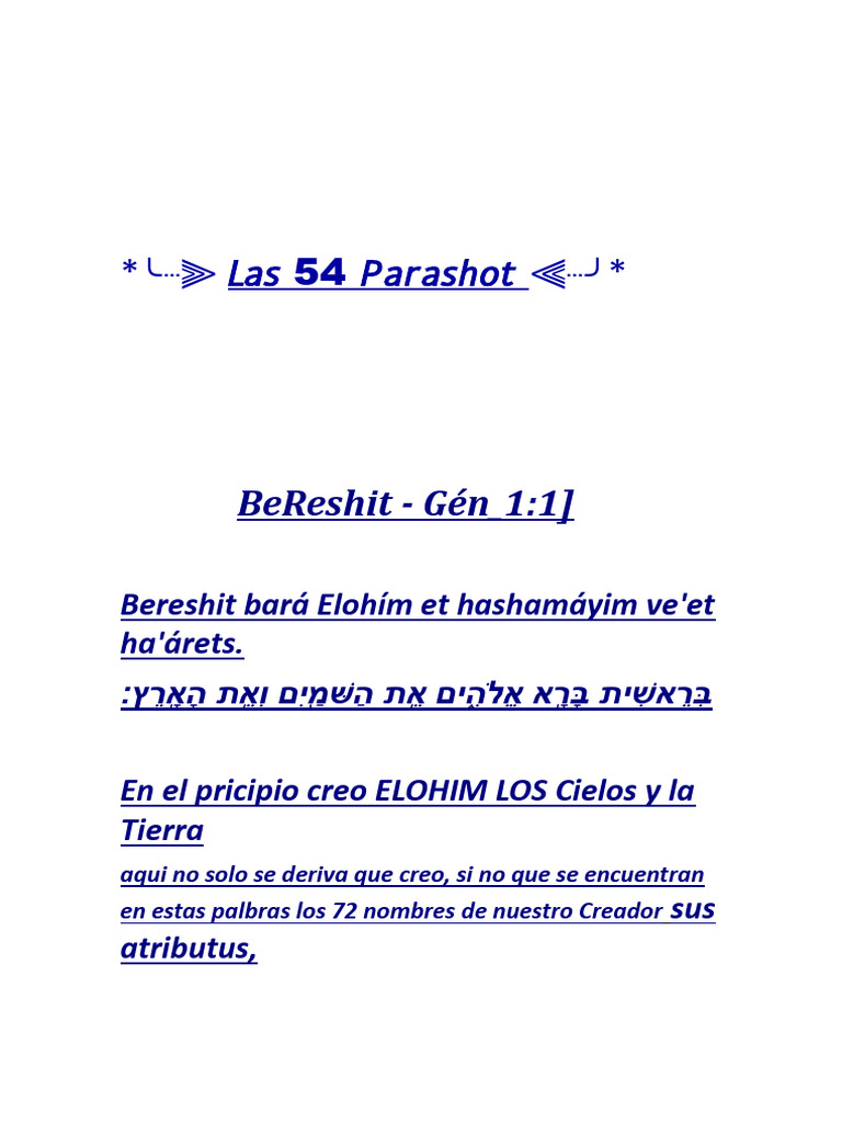 Bereshit - Gén - 1:1) | PDF | Sacarosa | Vino