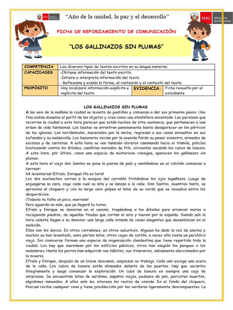 Reforzam-comun-"Los Gallinazos Sin Plumas" | PDF