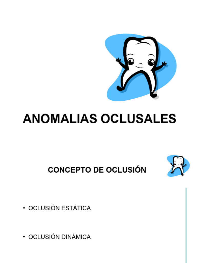 Análisis de Anomalías Oclusales | PDF | Odontología | Ciencias de la Salud