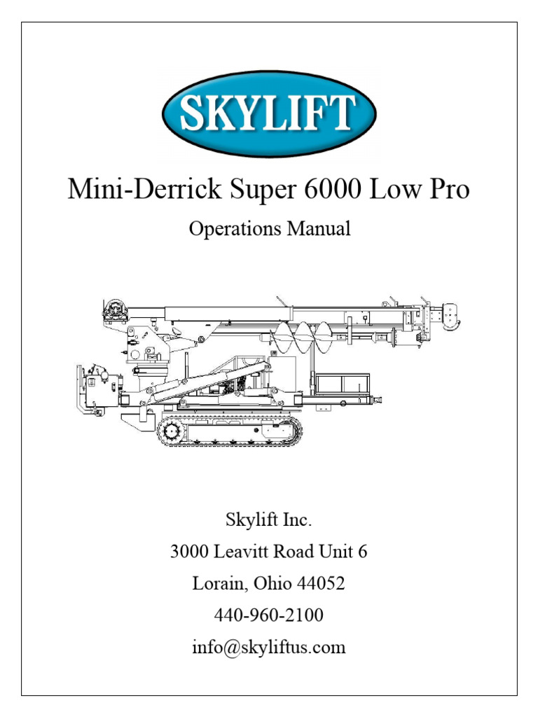 S6000-Operation-Manual Skylift | PDF | Landing Gear | Trailer (Vehicle)