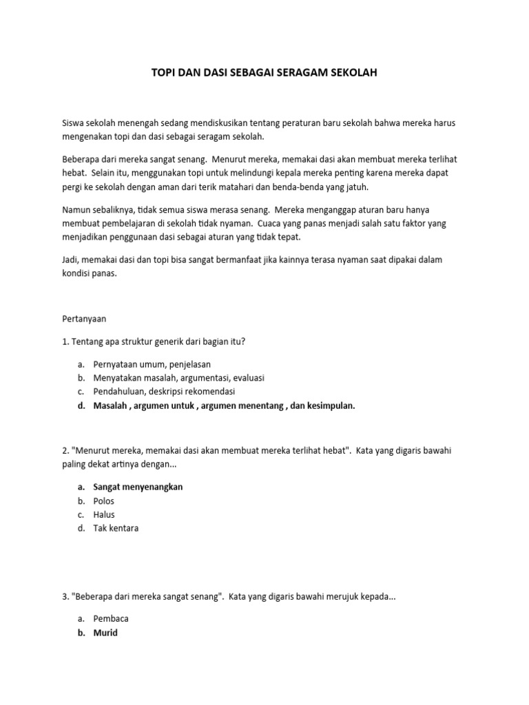 Topi Dan Dasi | PDF | Teknologi & Rekayasa