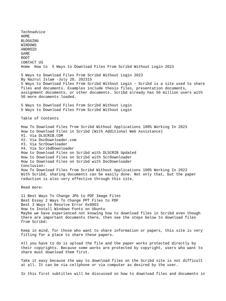 1 Pdf Scribd Download