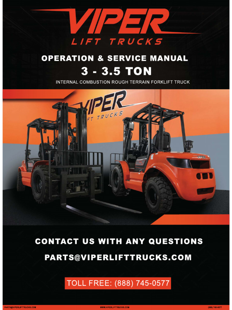 Viper 30 35 RTD Operation Service Manual | PDF