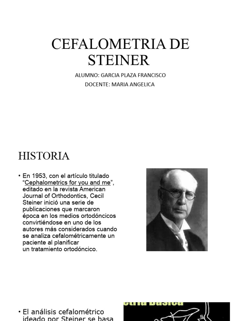 Análisis Cefalométrico de Steiner | PDF | Cráneo