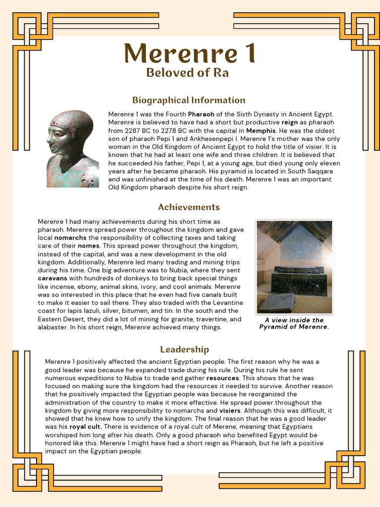 Merenre 1 | PDF | Ancient Egypt