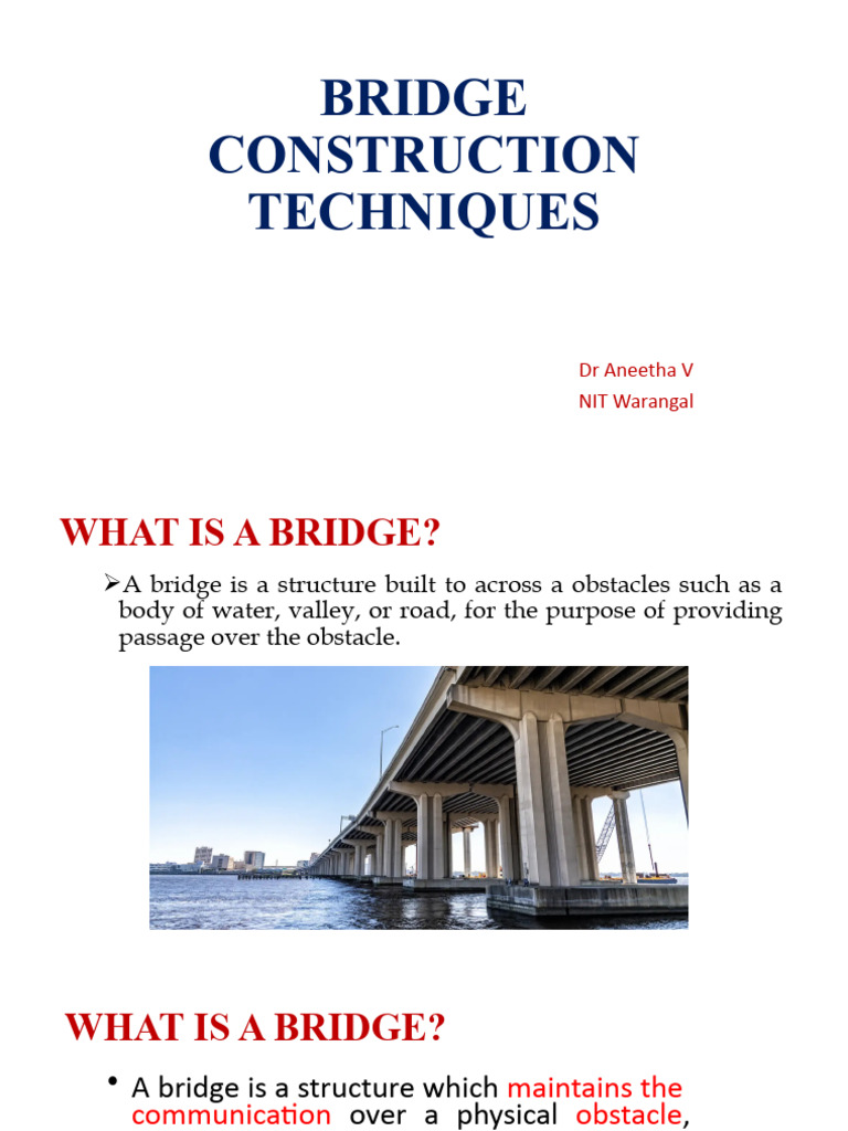 Bridge Construction Techniques Overview | PDF | Prestressed Concrete ...