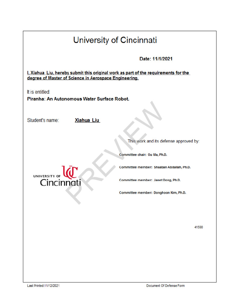 Piranha An Autonomous Water Surface Robot Pdf Sea Plastic