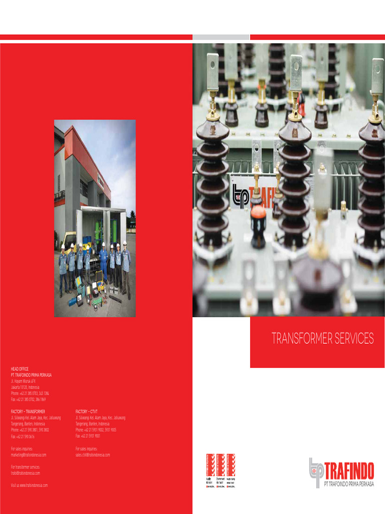Trafindo Brochure Transformer Services 2023 | PDF | Transformer ...