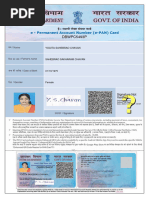 PAN Card Format and Sample PDF Guide | PDF