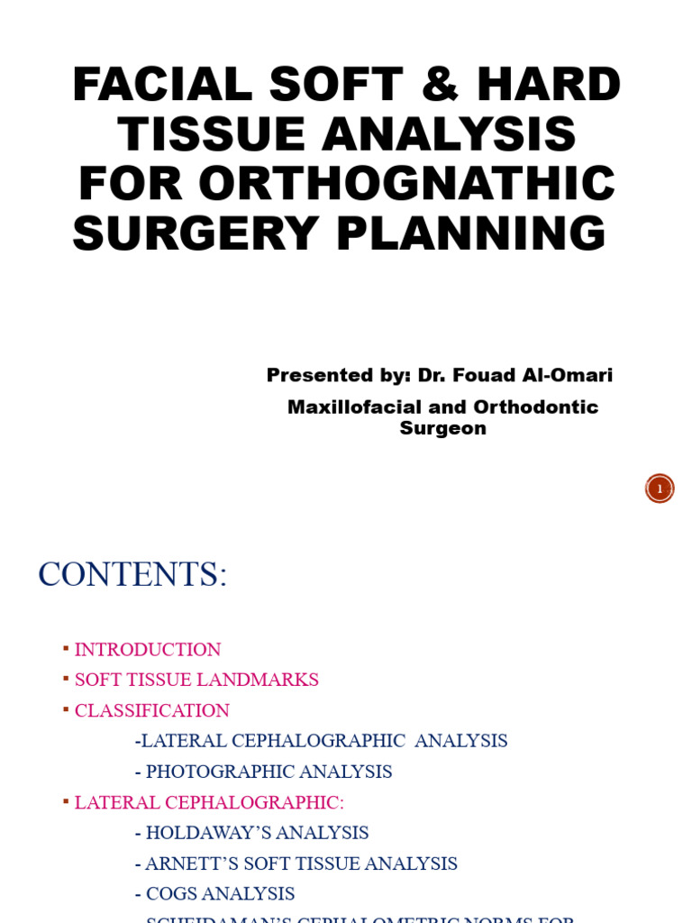 Soft Tissue Analysis for Surgery Planning | PDF | Orthodontics | Human ...