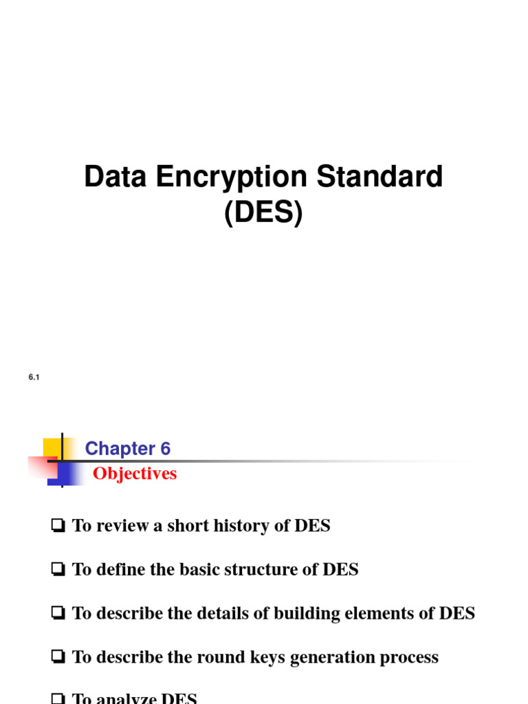 Data Encryption Standard (DES) | PDF
