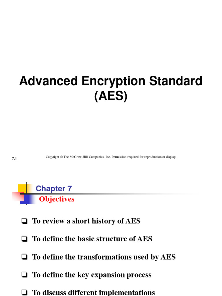 Advanced Encryption Standard (AES) | Download Free PDF | Encryption | Cryptography