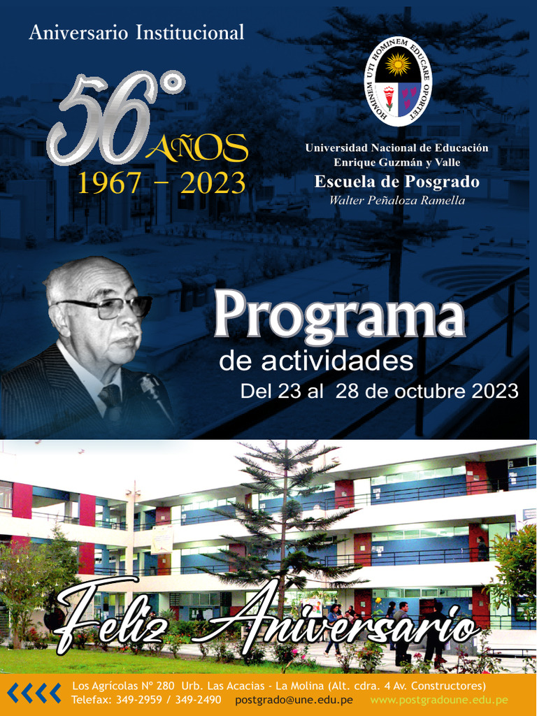 Programa de Aniversario | PDF | Doctorado | Academia