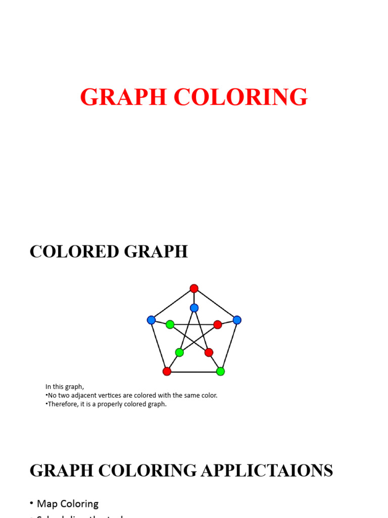 Graph Coloring | PDF | Vertex (Graph Theory) | Computational Problems Graph Coloring | PDF | Vertex (Graph Theory) | Computational Problems