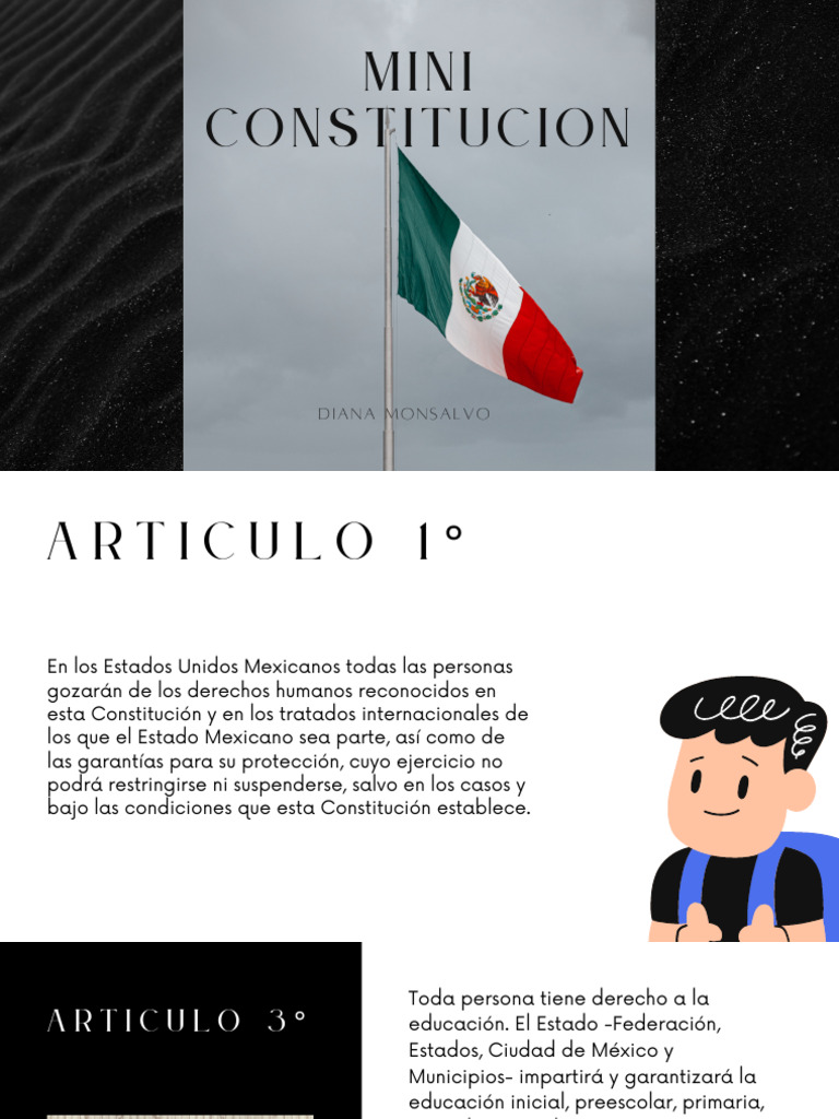 Mini Constitución Mexicana | PDF | Educación de la primera infancia ...