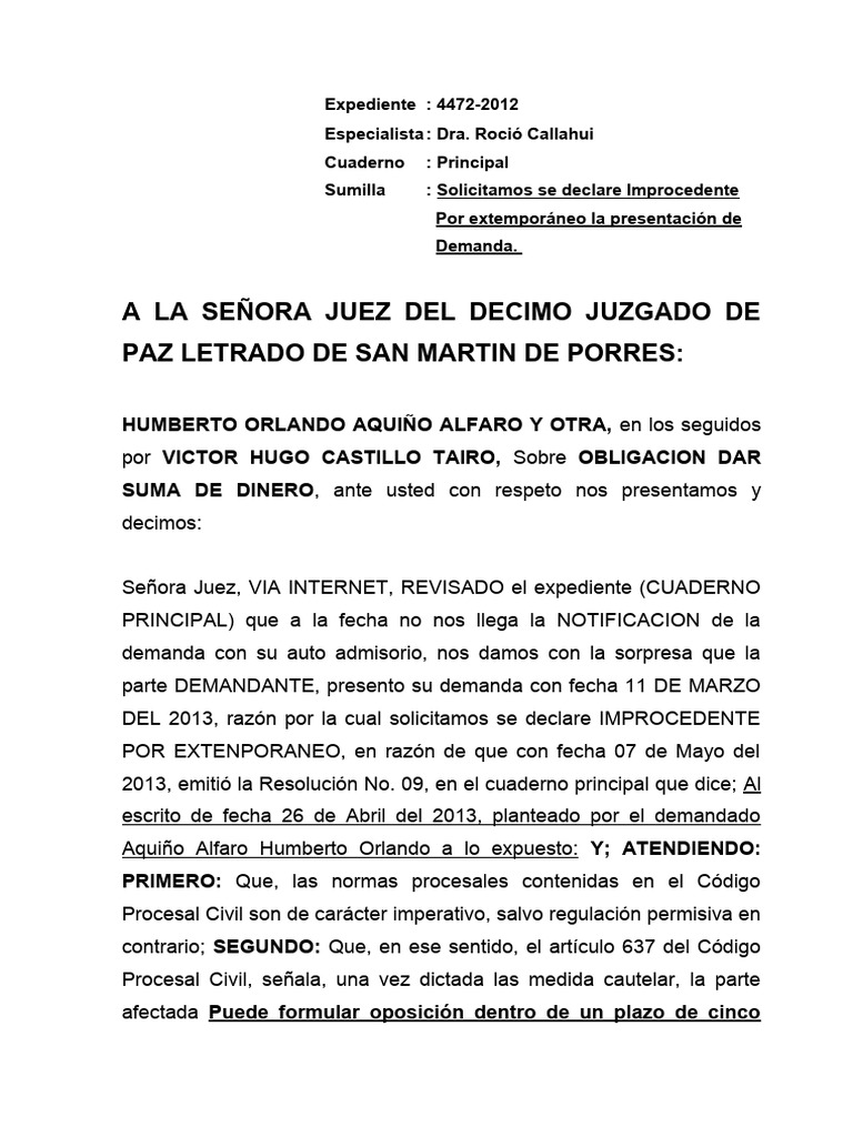 Obligacion de Dar Orlando | PDF | Demanda judicial | Mandato