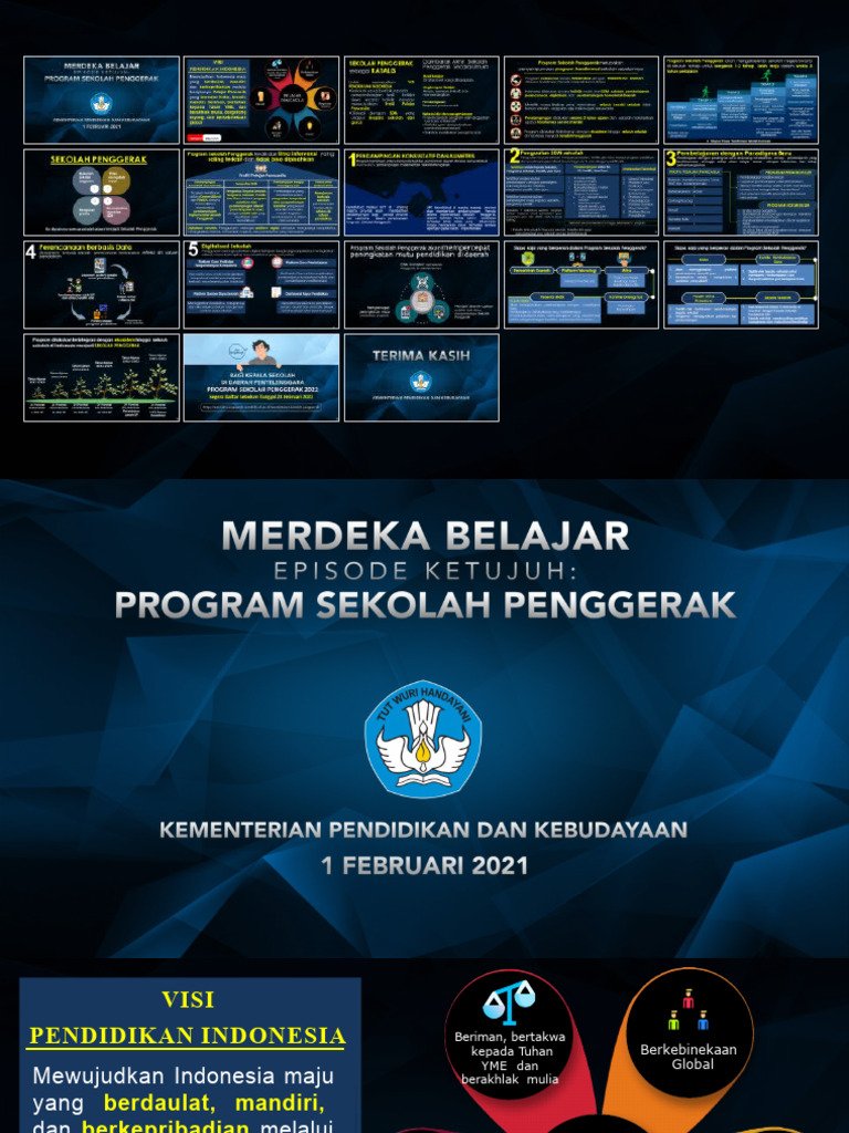 Paparan Launching Program Sekolah Penggerak Dikonversi | PDF