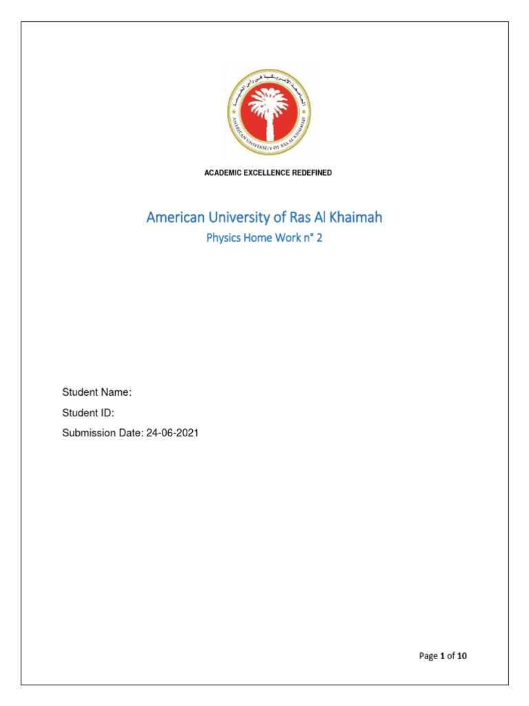 Physics Assignment Pdf Equations Mass