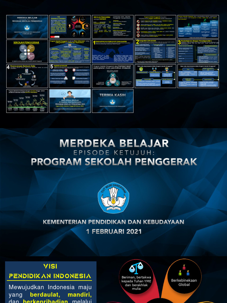 Paparan Launching Program Sekolah Penggerak Dikonversi | PDF