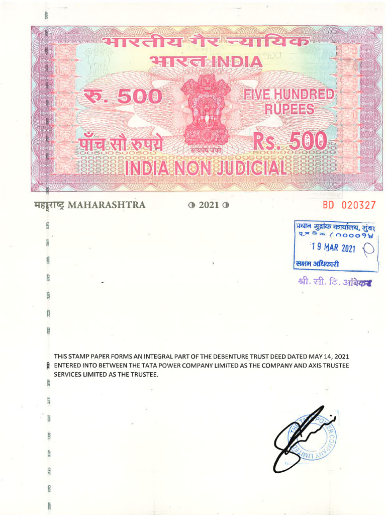 TPCL - Debenture Trust Deed (Executed) - Draft | PDF | Debt | Guarantee