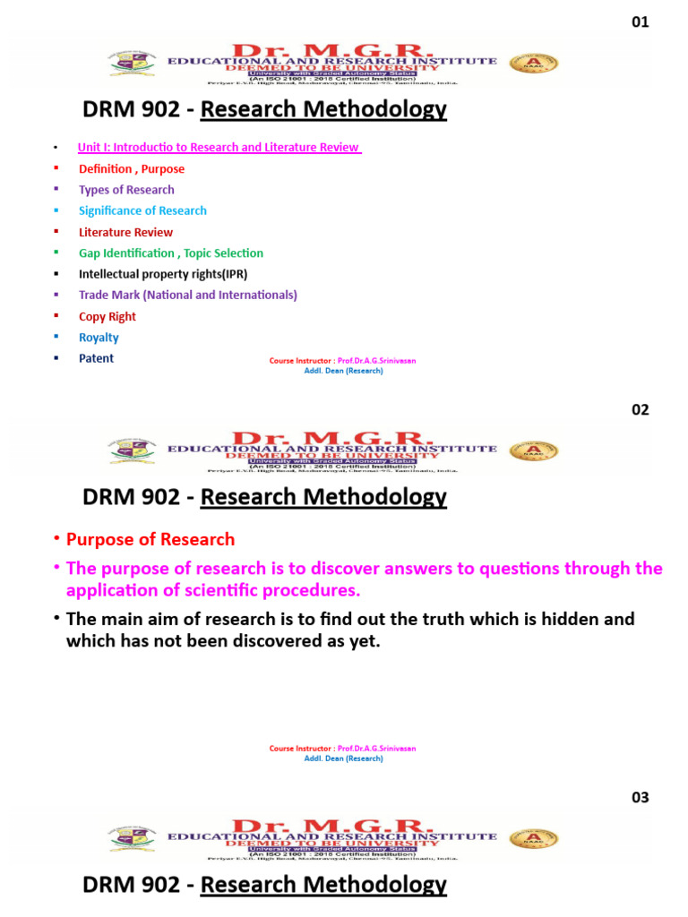 1001 RM DRM 902 RM Unit 01 | PDF | Intellectual Property | Methodology