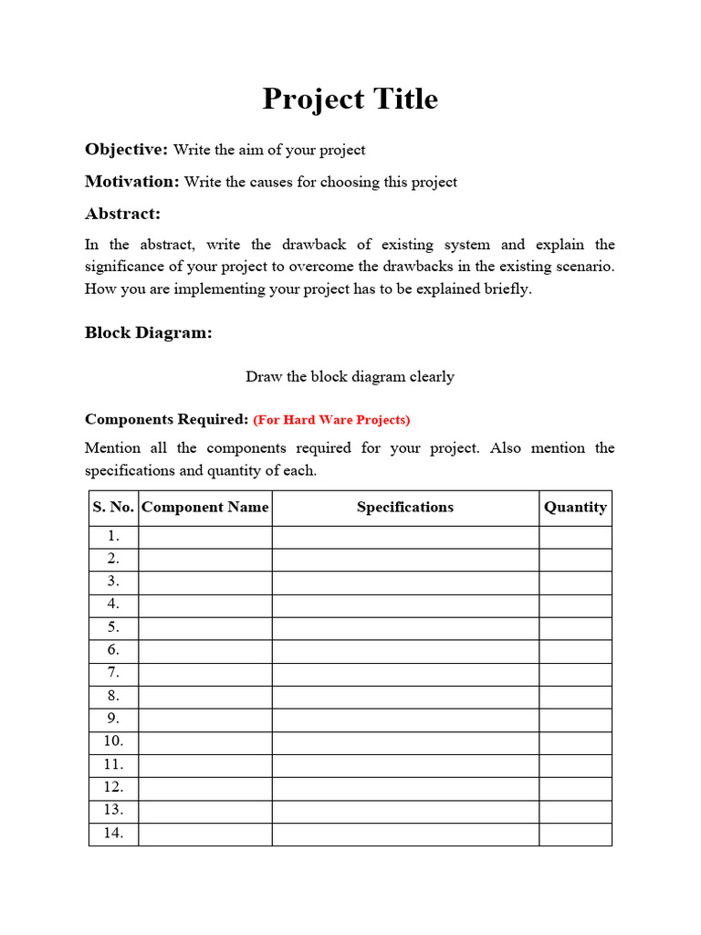 Abstract - Format For Mini Project | PDF