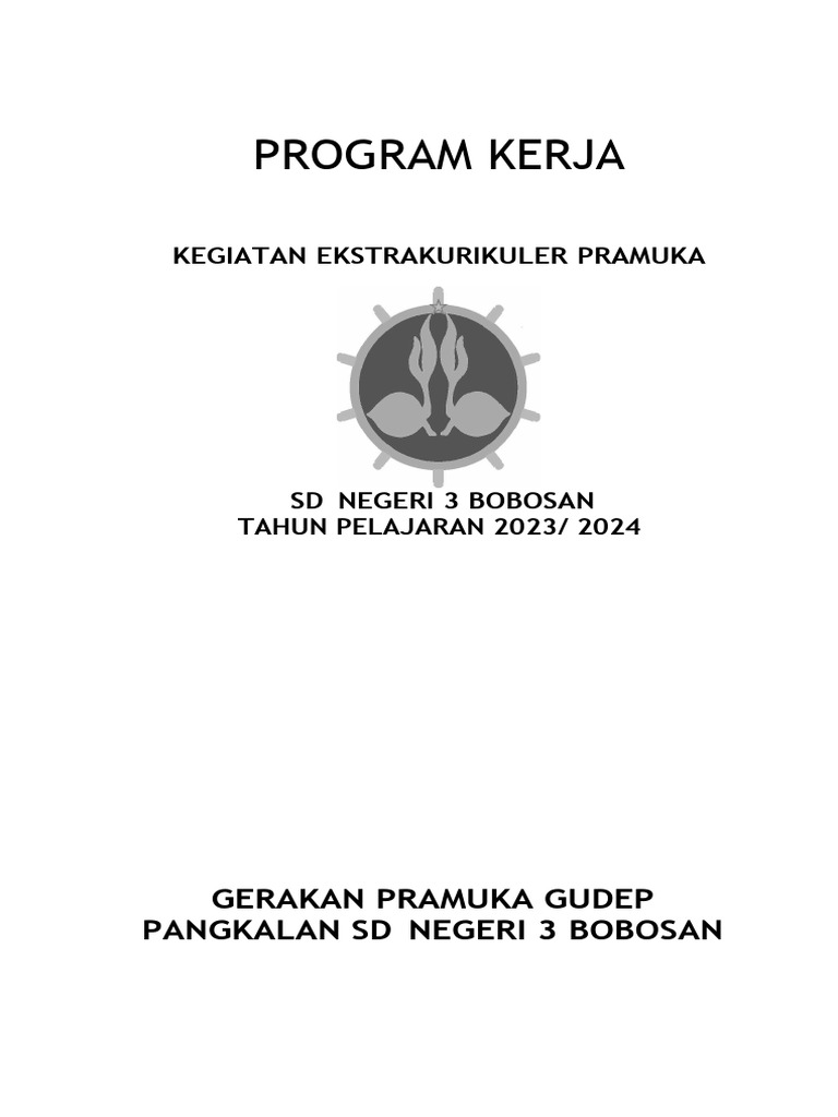 Program Pramuka SDN 3 Bobosan | PDF