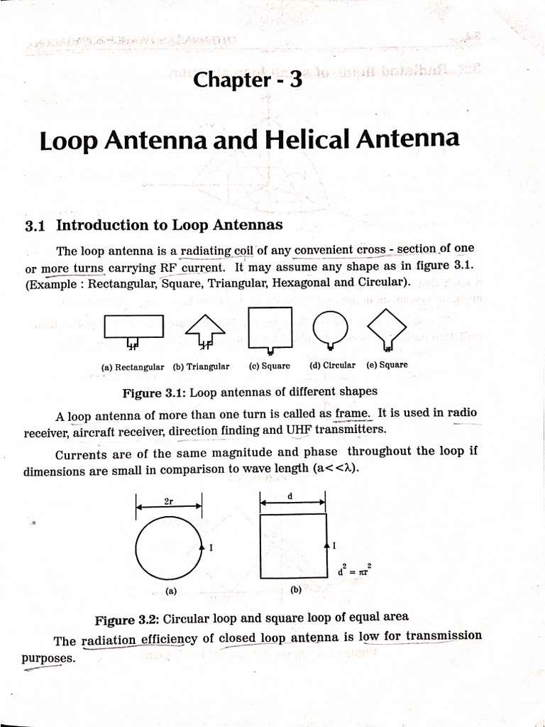 Chapter-3 Loop Antenna and Helical Antenna | PDF