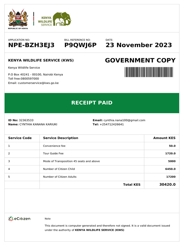 Longewan RECEIPT | PDF | Written Communication | Service Industries