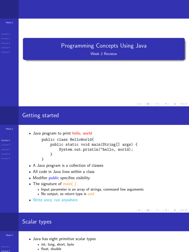 Week 2 | PDF | Constructor (Object Oriented Programming) | Programming