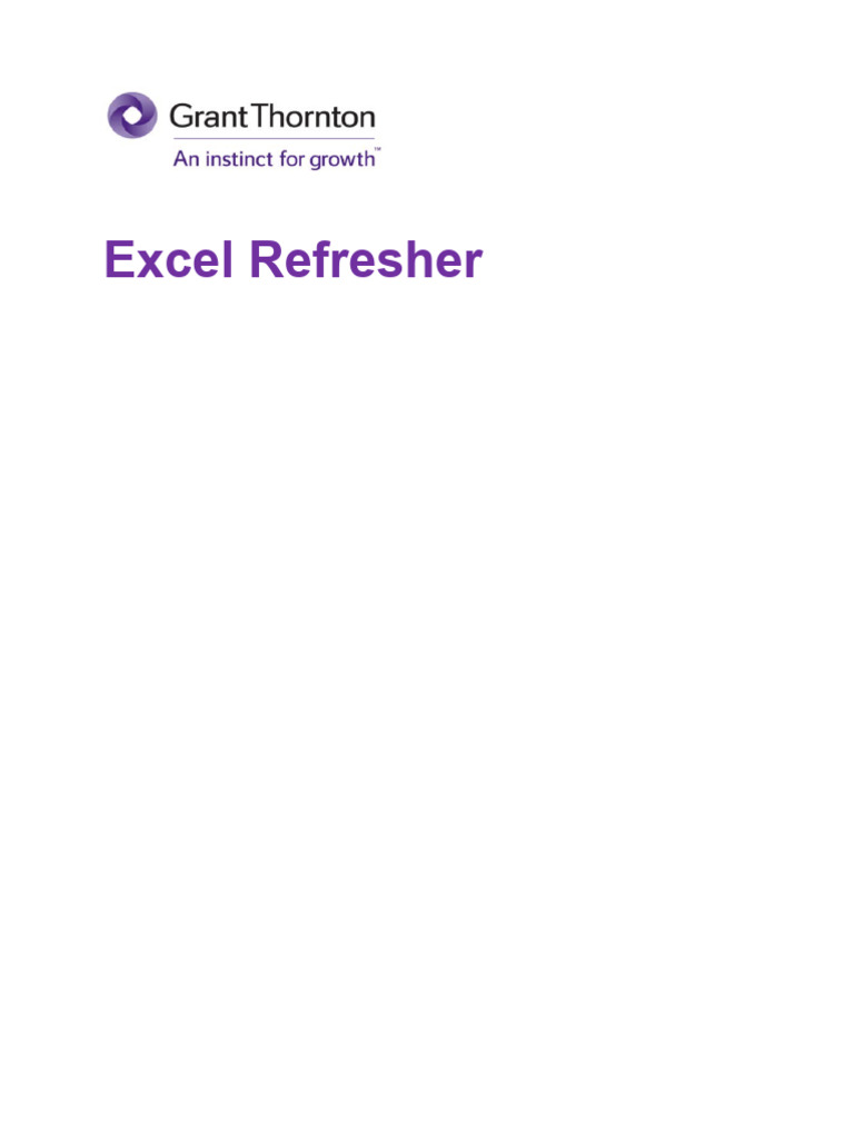 Excel Refresher (TEXTJOIN) - CD | PDF | Grammar | Computer Data