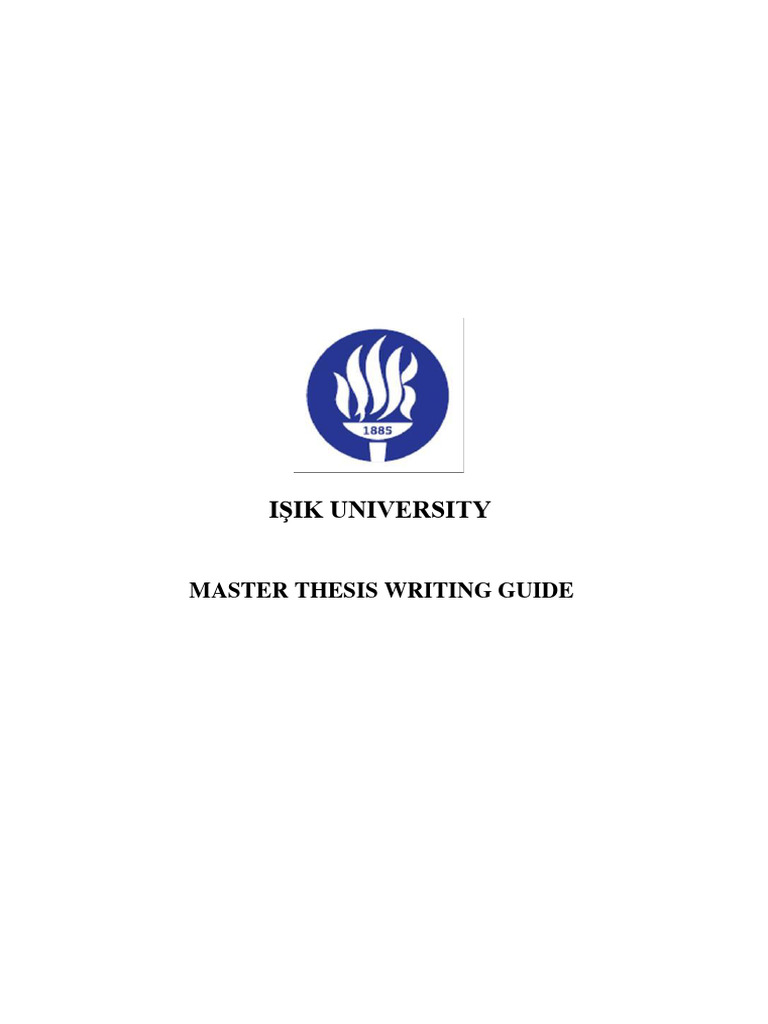 Master Thesis Writing Guide | PDF | Citation | Thesis
