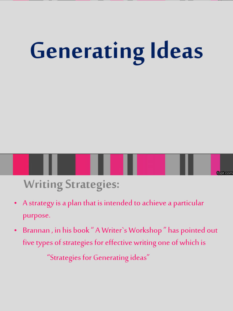 Ideas Generation | Download Free PDF | Brainstorming | Human Communication
