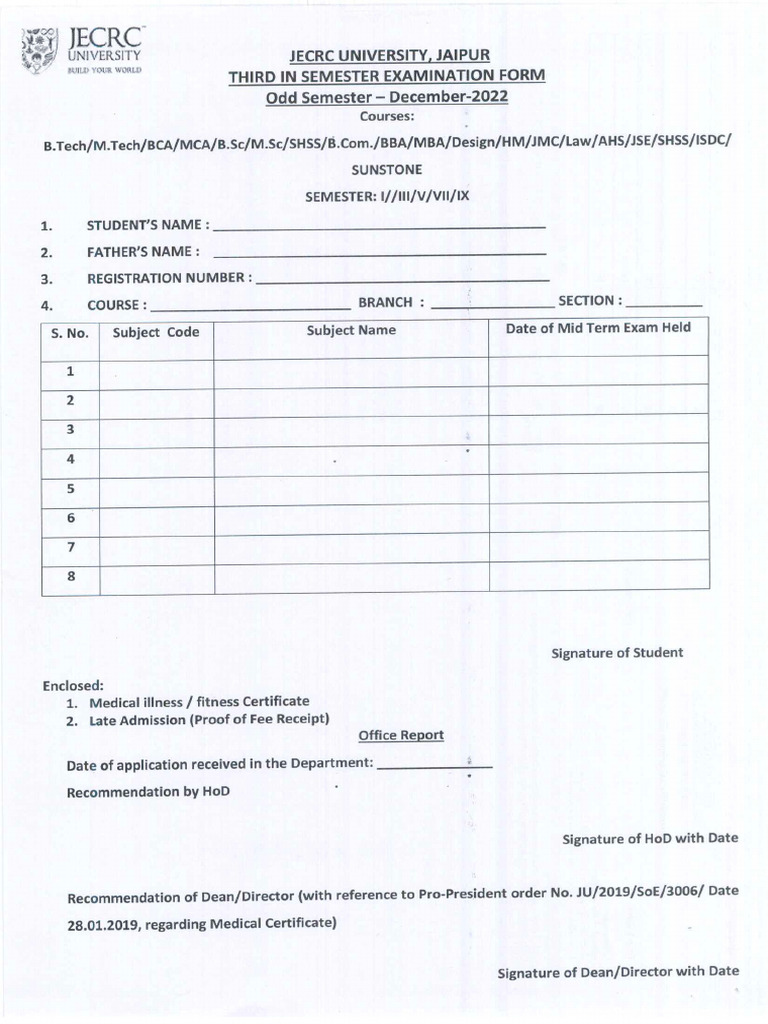 III in Sem Form | PDF