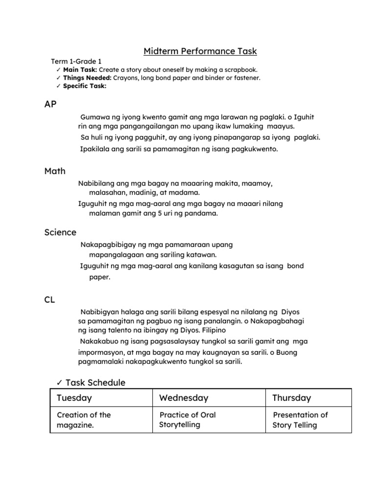 Midterm Performance Task | PDF Midterm Performance Task | PDF