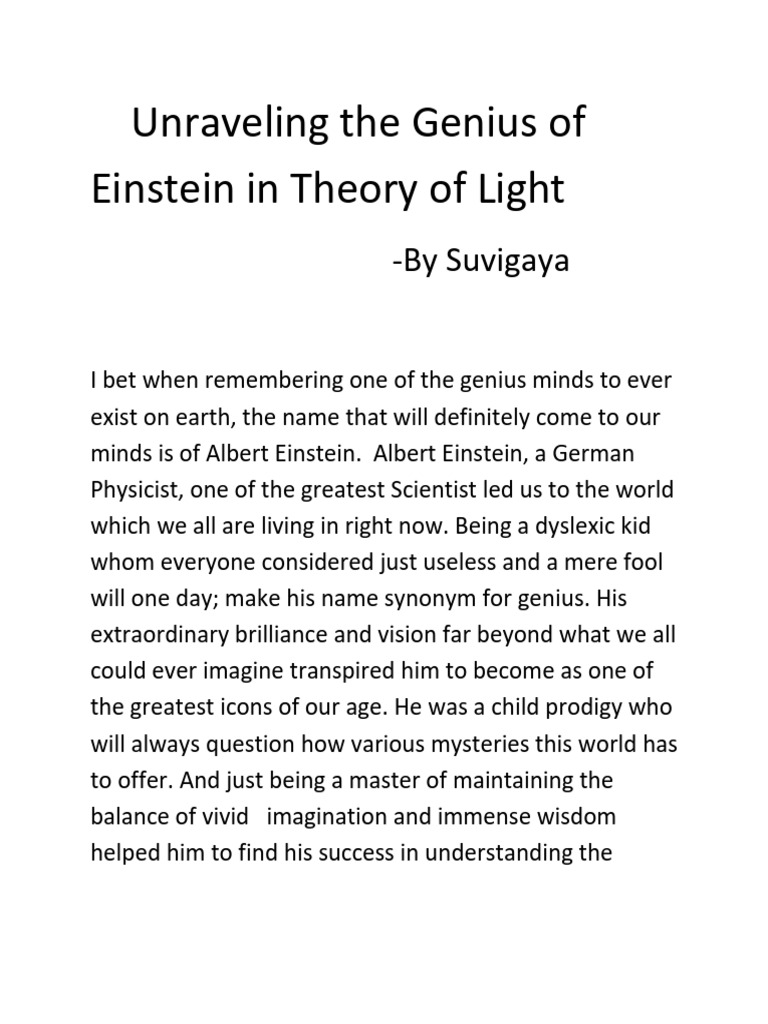 Einstein and Photoelectric Effect | PDF | Photoelectric Effect | Light