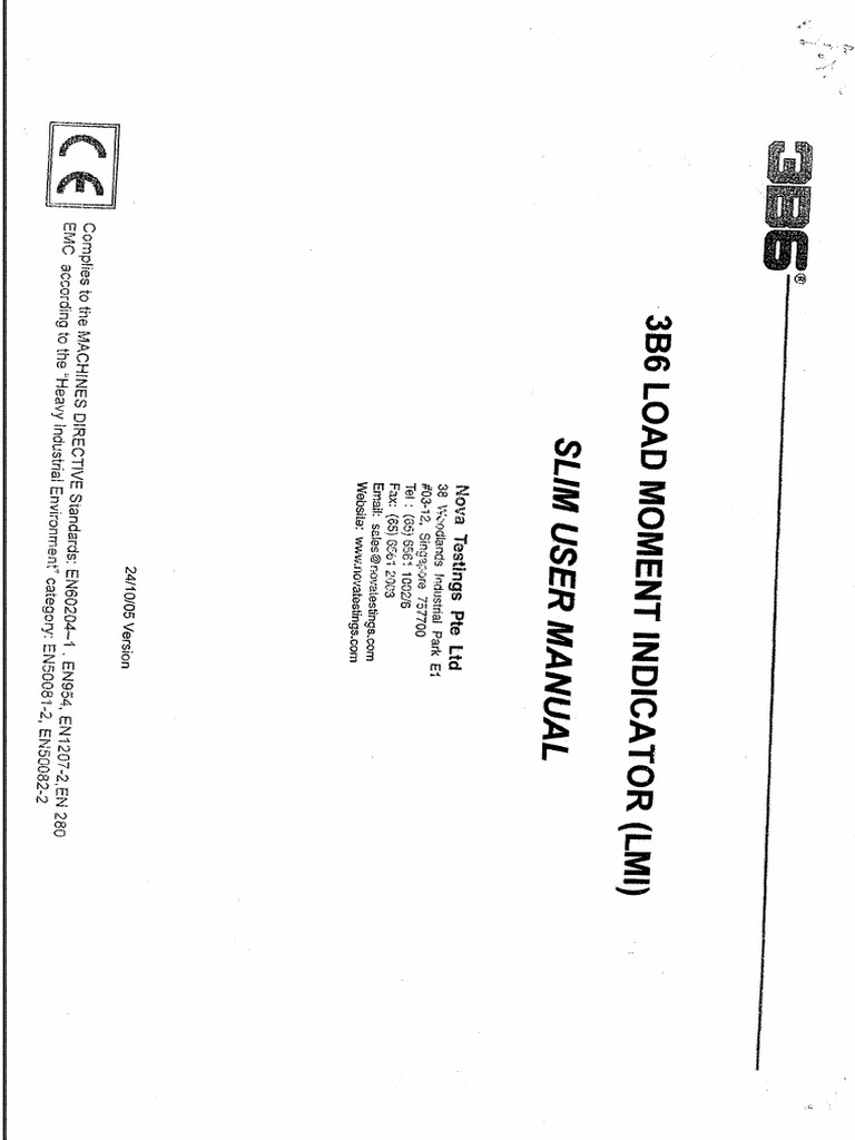3B6 LMI Slim User Manual | PDF