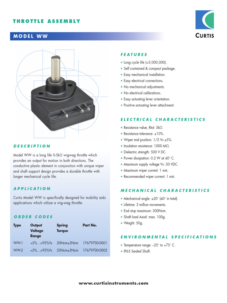 WW Datasheet en | PDF | Electrical Resistance And Conductance ...