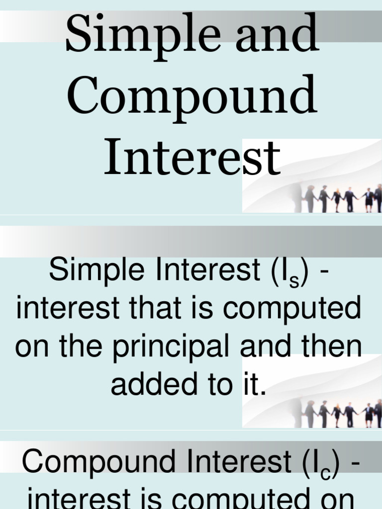 Simple vs. Compound Interest Explained | PDF