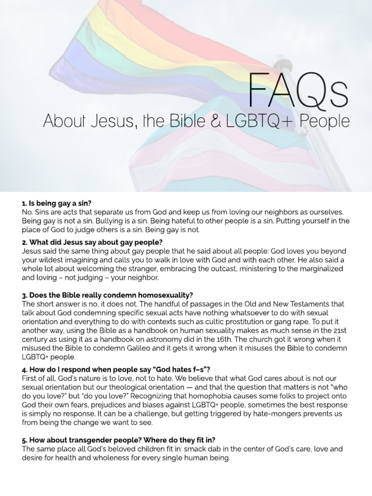 LGBTQ FAQs - 2019 1 | PDF | Lgbt | LGBTQIA+ Studies