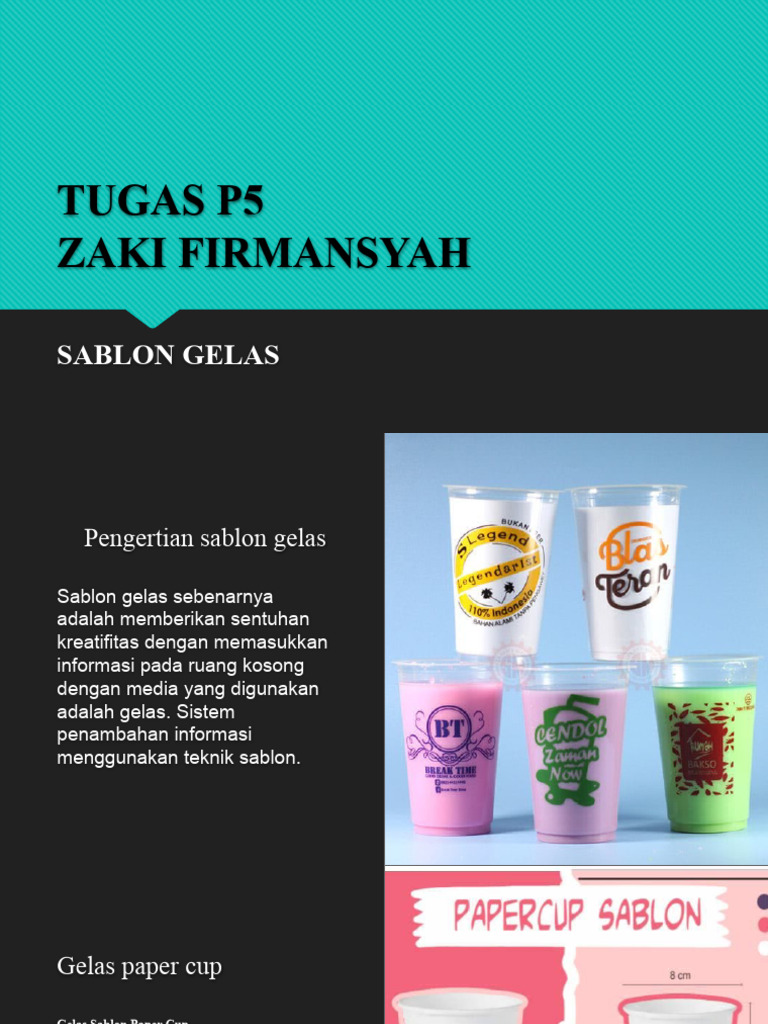 Tugas P5 Zaki Firmansyah 8C Kewirausahaan | PDF