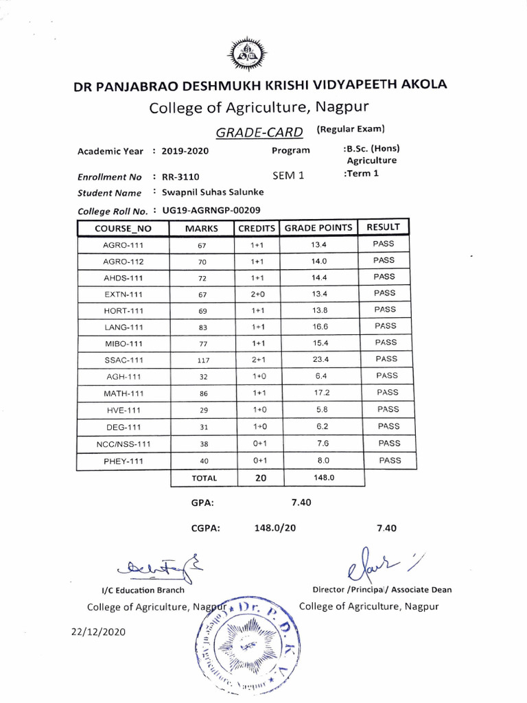 1 ST Sem and 2nd Sem Grade Cards | PDF | Education Reform | Student ...