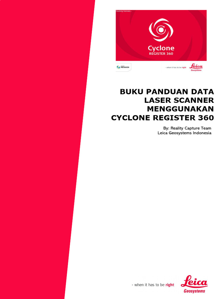 Panduan PROCESSSING DATA LEICA Cyclone Register 360 2021 | PDF