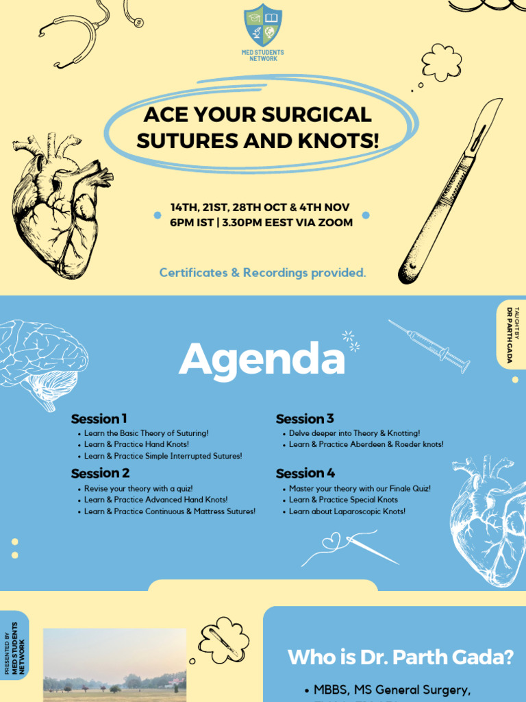 Surgical Suture Course by MSN-2 | PDF | Medical School | Surgery