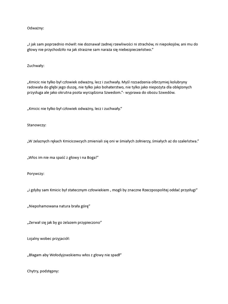 Dokument. Kmicic | PDF