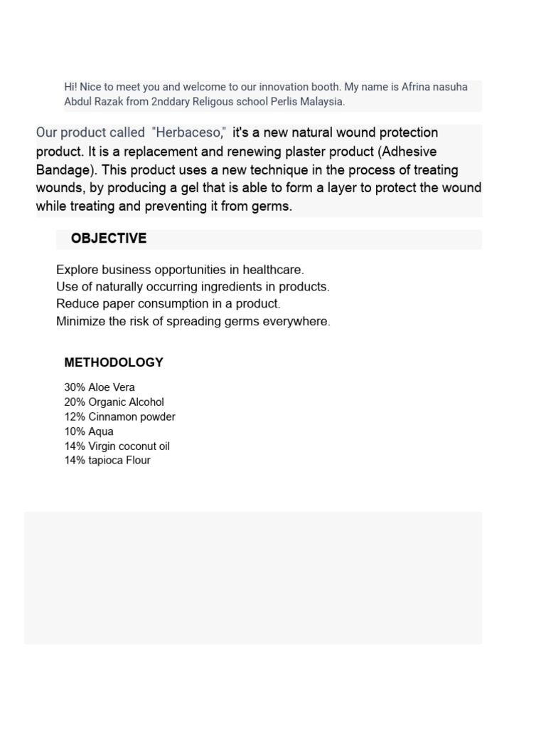 Script Afrina | PDF | Wound | Topical Medication