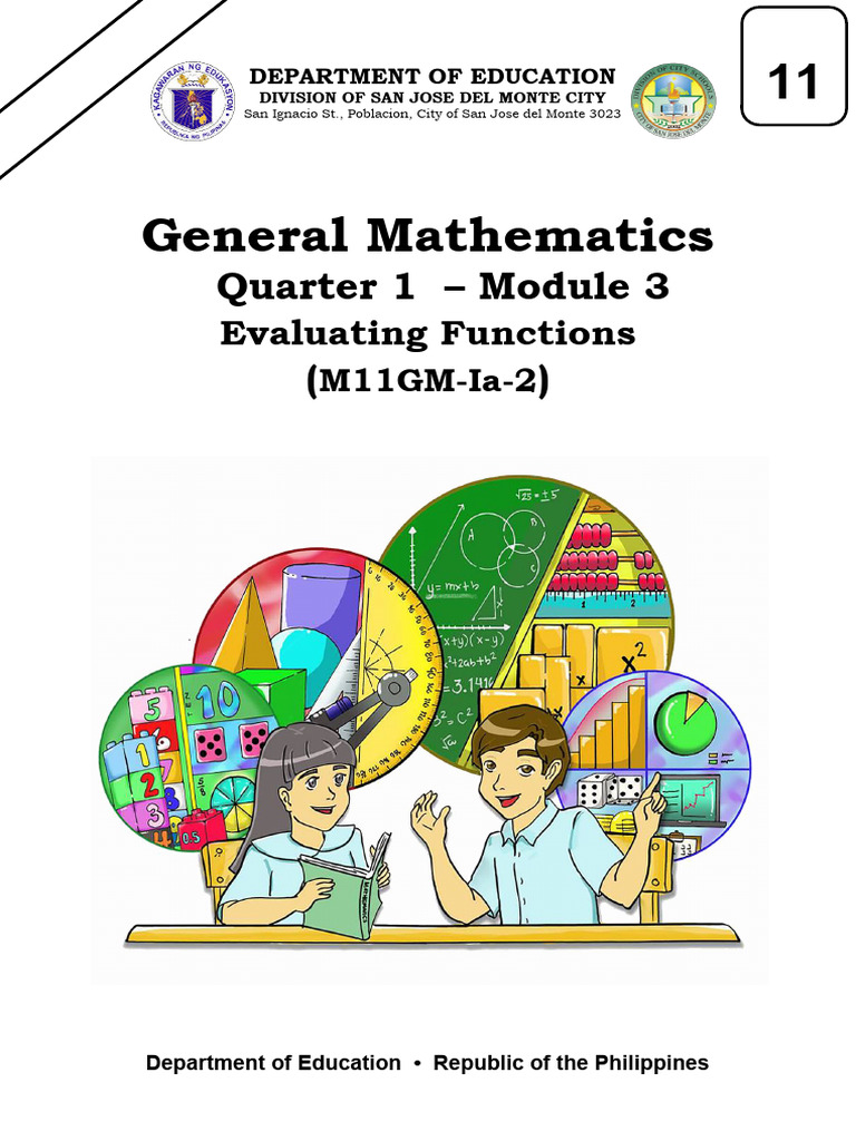 GenMath 11 - Q1 - Module 3 Evaluating Functions | PDF | Function ... GenMath 11 - Q1 - Module 3 Evaluating Functions | PDF | Function ...