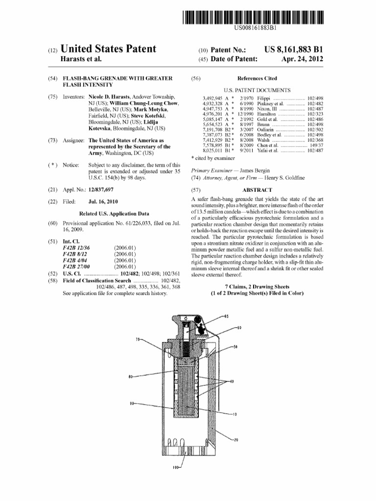 Enhanced Flash-Bang Grenade Design | PDF | Prior Art | Stress (Mechanics)